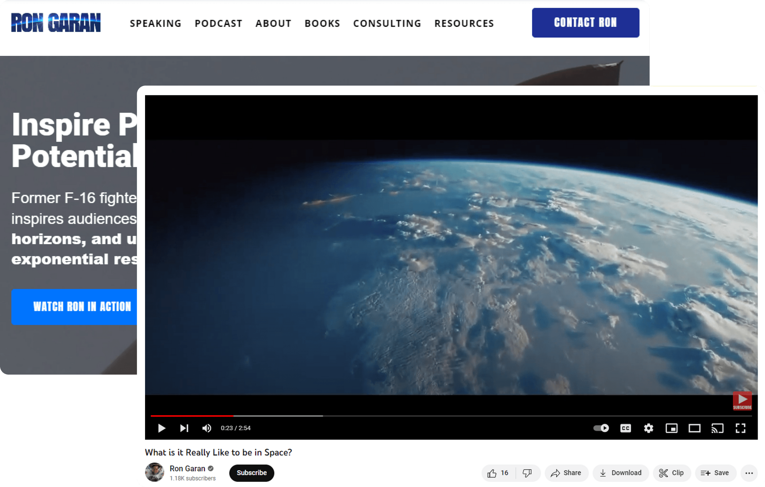 Ron Garan Space Math